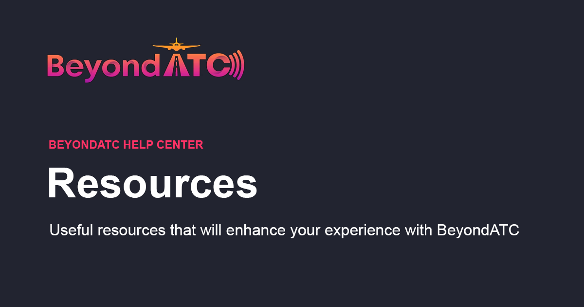 Resources - BeyondATC Help Center